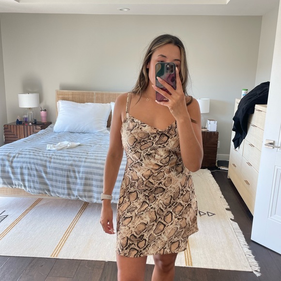 Dresses | Mini Snake Skin Dress | Poshmark